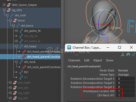 [Maya]Rigging 11 - Neck and Head